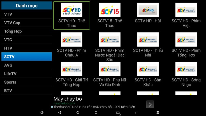 FlyTV ứng dụng xem truyền hình miễn phí trên Android TV Box