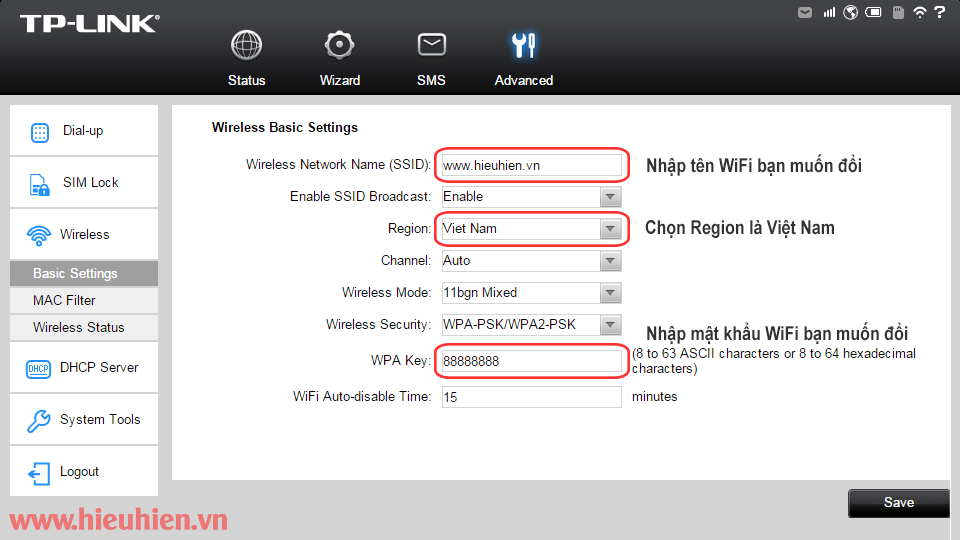 Hướng dẫn cấu hình TP-LINK M5250