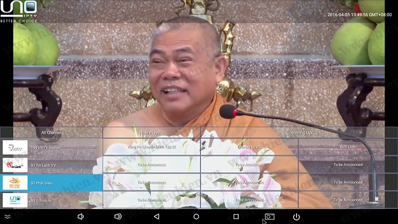 UNO IPTV và FilmOn TV xem truyền hình hải ngoại và quốc tế