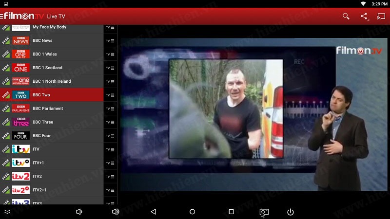 UNO IPTV và FilmOn TV xem truyền hình hải ngoại và quốc tế