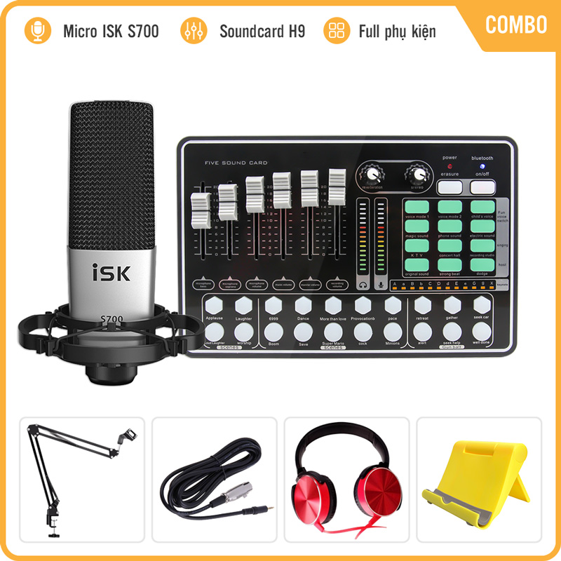 Trọn bộ combo micro thu âm giá rẻ, Hát live stream karaoke online‎