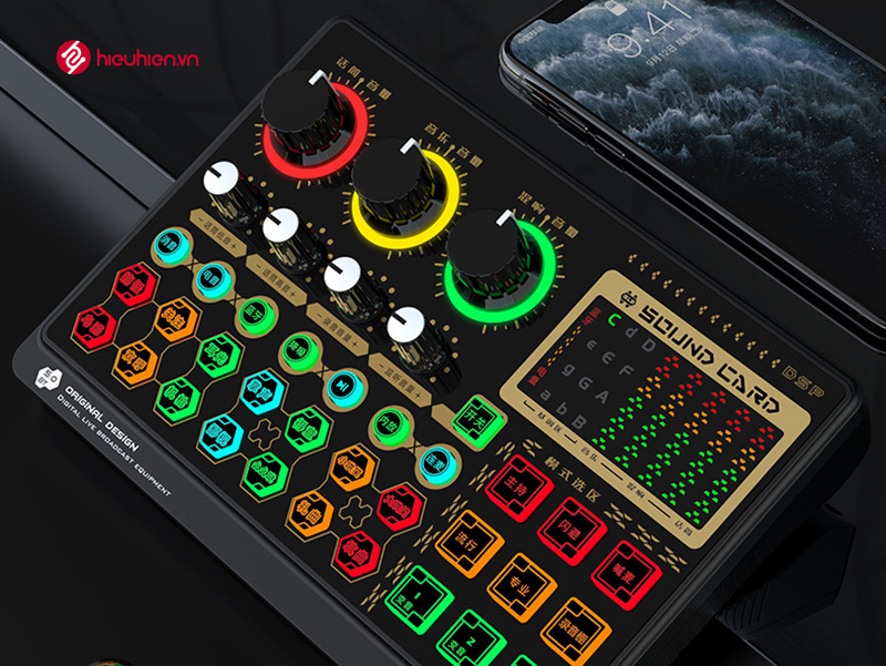 Combo Mic Livestream Soundcard X6mini Kèm Micro AT100 - Chính Hãng